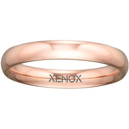 XENOX Partnerring »& Friends, X2305« Edelstahl roségoldfarben 54 Freundschaftsring als Symbol der Liebe