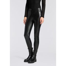 BOSS Orange Leggings »Taskin Premium Damenmode« Slim Fit in Lederoptik Black 001 42 - N-Gr N-Gr 42 Leggings von BOSS Orange Womenswear