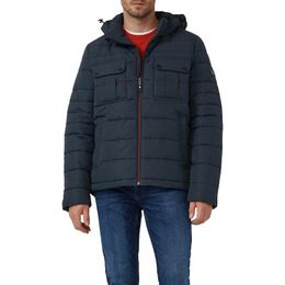 s.Oliver Steppjacke mit Kapuze mit Kapuze und Kordelzug NAVY L L Outdoor Jacke von s.Oliver Red Label