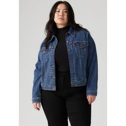 LEVI'S&reg; PLUS LEVI'S PLUS Jeansjacke ohne Kapuze mit Stretch und Brusttaschen see her run plus 4XL (58/62) 4XL (58/62) Jeansjacke von Levi's Plus