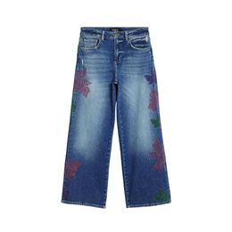 Desigual Jeans Damen Gr&ouml;&szlig;e 40 dunkelblau / dunkelgr&uuml;n / cyclam / dunkellila
