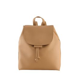 Tom Tailor Damen TTFILIPA M Rucksack mit Umschlag und Magnetverschluss, braun, Uni, Gr. ONESIZE