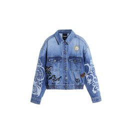 Desigual Between-Season Jacket female Blue size M