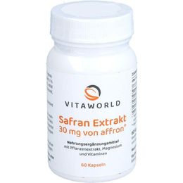 vitaworld Safran Extrakt 30 mg Kapseln 60 St