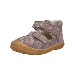 Lauflernschuh Pepino "Pepino Sandalen Leder", Baby, Gr. 21, rosa, Leder, Schuhe Lauflernschuh