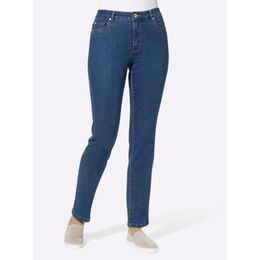 WITT Damen 5-Pocket-Jeans , passgenau dank Stretch, blue-stone-washed, Gr&ouml;&szlig;e 20