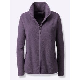 WITT Damen Fleecejacke mit Rei&szlig;verschluss-Taschen, feige, Gr&ouml;&szlig;e 52