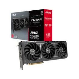 ASUS Radeon RX 9070 OC PRIME EVO Edition 16GB, Grafikkarte grau, RDNA4, GDDR6, 3x DisplayPort, 1x HDMI