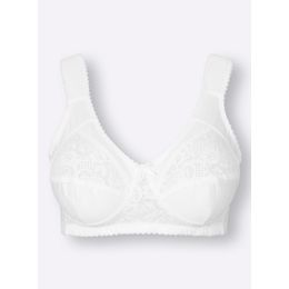 w&auml;schepur w&auml;schepur Damen Entlastungs-BH ohne B&uuml;gel mit Stretch-Spitze, wei&szlig;, Gr&ouml;&szlig;e 125B