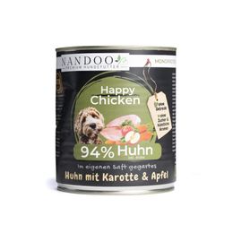 Nassfutter Huhn mit Karotte & Apfel (400g oder 800g Dose)