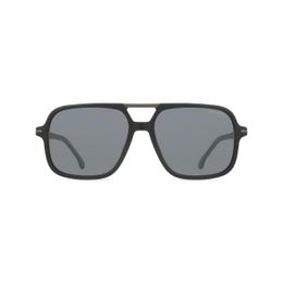 Carrera Carrera 350/S | Herren-Sonnenbrille | Fassung: Vollrand, Eckig, Acetat, Schwarz Matt | Glasfarbe: Grau