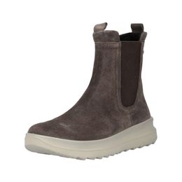 Stiefelette Legero "Legero Stiefelette Veloursleder", Damen, Gr. 39, grau, Veloursleder, Schuhe Stiefelette