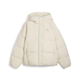 Puma Damen Daunenjacke "Daunen-Pufferjacke mit Kapuze Damen"alpine snow wei&szlig;, Gr. L, Obermaterial: 100% Polyester; Futter: 100% Polyester; F&uuml;llung: