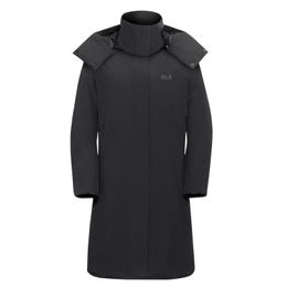 Funktionsmantel Jack Wolfskin "FROST HAVEN COAT W", Damen, Gr. M, schwarz, Obermaterial: 100% Polyester. Futter: 100% Polyester. Wattierung: 100% Polyester, Mäntel, Wärmend, winddicht, Daunenjacke