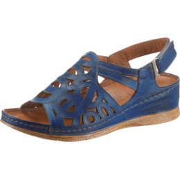 Gemini Damen Sandalette mittelblau, Größe 42
