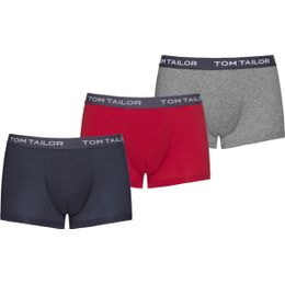 Tom Tailor Herren Pants marine + rot + grau-meliert, Größe 7