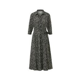 Tchibo - Florales Hemdblusenkleid - Damen - Gr. 48 - schwarz/geblümt