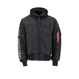Alpha Industries Jacke 'MA-1 D-Tec SE' Herren Größe S schwarz / weiß