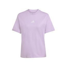 adidas Sportswear Funktionsshirt 'Essentials' Damen Gr&ouml;&szlig;e M/L lila / wei&szlig;