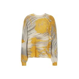 Desigual Pullover 'Arty' Damen Gr&ouml;&szlig;e M ocker / gelb / grau / rauchgrau
