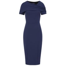 HotSquash Kleid Damen Gr&ouml;&szlig;e 48 marine Winterkleid