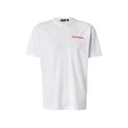 Napapijri T-Shirt 'S-SNIBSTON' Herren Gr&ouml;&szlig;e L dunkelorange / schwarz / wei&szlig;