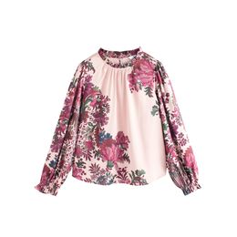 next Bluse Damen Gr&ouml;&szlig;e L dunkelblau / dunkelgr&uuml;n / cyclam / ros&eacute;