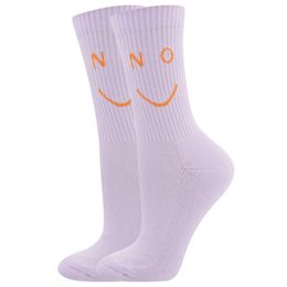 Ewers Socken Neon Smile Damen Gr&ouml;&szlig;e 42/44 pastelllila