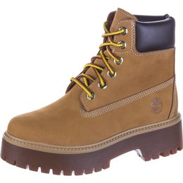 Timberland Stone Street Stiefel Damen - beige - Gr. 39 - Nubukleder/Leder