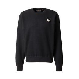 Alpha Industries Sweatshirt 'Studio' Herren Gr&ouml;&szlig;e L schwarz / wei&szlig;