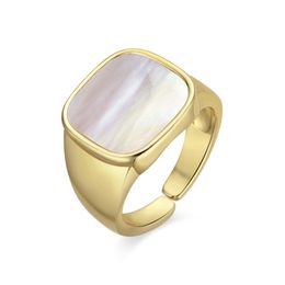 Luxenter Ring 'Misau' Damen Größe 50/60 perlweiß