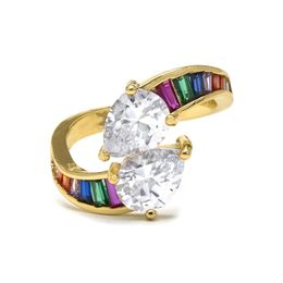 Luxenter Ring 'Darbia' Damen Größe 50/60 bunt