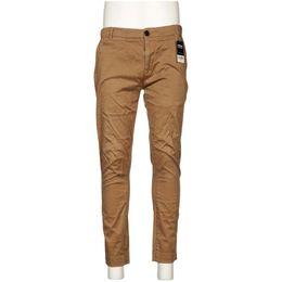 KnowledgeCotton Apparel Stoffhose Herren Gr&ouml;&szlig;e 34 Second Hand braun