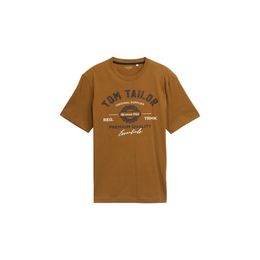 Tom Tailor T-Shirt Herren Größe XXXL dunkelblau / cognac / weiß
