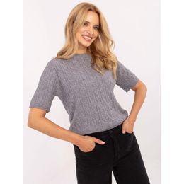 Madnezz House Knitted Top 'N30085.34' female Grey size L/XL