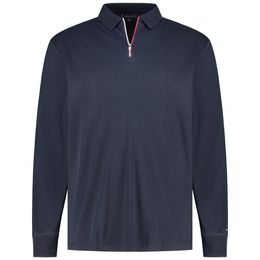 Große Größen Tommy Hilfiger Poloshirt mit Kontrastdetails Farbe marine Größe: 3XL