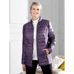 WITT Damen Steppjacke leicht wattiert, lila, Gr&ouml;&szlig;e 50