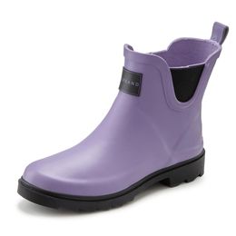 ELBSAND Gummistiefel Damen Gr&ouml;&szlig;e 37 lila / schwarz Winterschuhe
