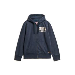 Superdry Sweatjacke Damen Größe L marine / weiß