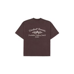 Prohibited T-Shirt 'Verdant Reverie' Herren Größe XXL dunkelbraun / weiß