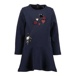 Blue Seven Kleid M&auml;dchen Gr&ouml;&szlig;e 110 nachtblau / gelb / burgunder / wei&szlig;