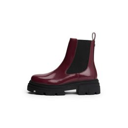 Tommy Hilfiger Chelsea Boots Damen Größe 36 bordeaux / schwarz Winterschuhe