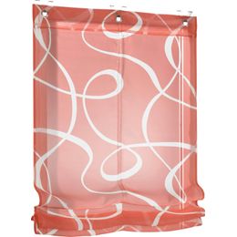 HEINE HOME unisex Raffrollo rot-wei&szlig;, Gr&ouml;&szlig;e 140x120 cm