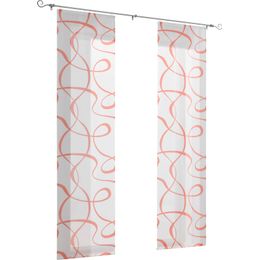 HEINE HOME unisex Schiebevorhang wei&szlig;-rot, Gr&ouml;&szlig;e 225x60 cm