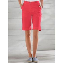 WITT Damen Jeansbermudas mit Dehnbund hinten, rot, Gr&ouml;&szlig;e 50