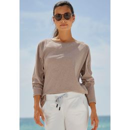 ELBSAND Damen Longsleeve, taupe, Gr&ouml;&szlig;e XL (42)