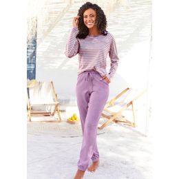 Vivance Dreams Damen Pyjama, lila, Größe 48/50