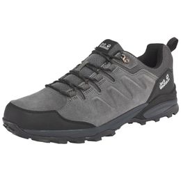 Jack Wolfskin Herren Wanderschuh "MTN GOAT LOW M", Gr. 45,5grau, dunkelgrau, Leder, Schuhe, Trekkingschuh