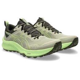 Trailrunningschuh asics "TRABUCO TERRA 3", Herren, Gr. 46,5, khaki, lime, Textil, Schuhe