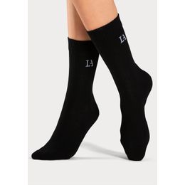 active by Lascana LASCANA ACTIVE Damen Tennissocken, 6x schwarz, Größe 35/38